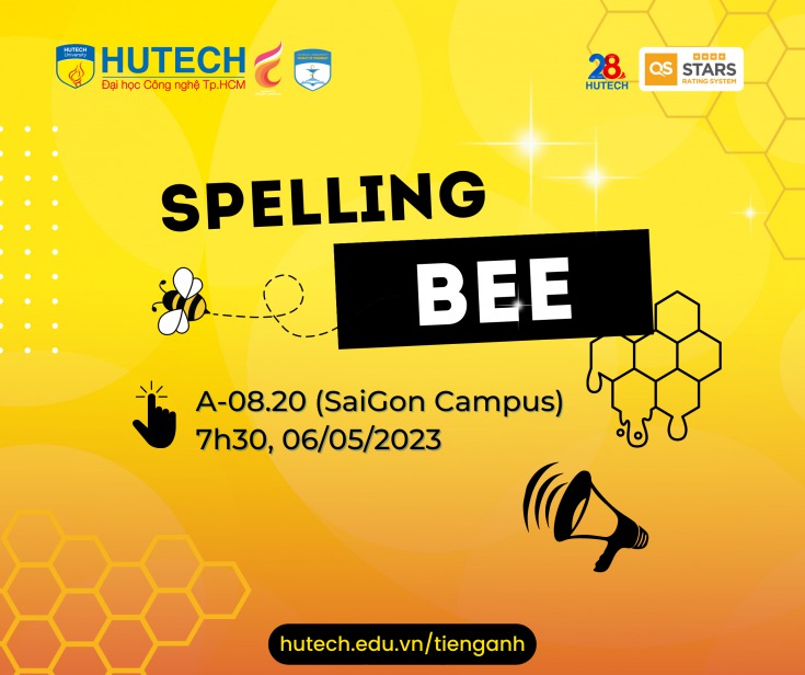Hãy cùng chăm chỉ tại CUỘC THI THỬ THÁCH TỪ VỰNG TIẾNG ANH HUTECH SPELLING BEE 2023 - KHOA TIẾNG ANH