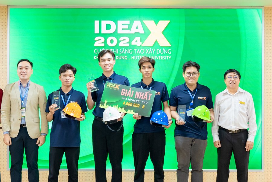 NHIỀU MÔ HÌNH KẾT CẤU THÚ VỊ TRANH TÀI TẠI ”IDEA-X 2024” - KHOA XÂY DỰNG
