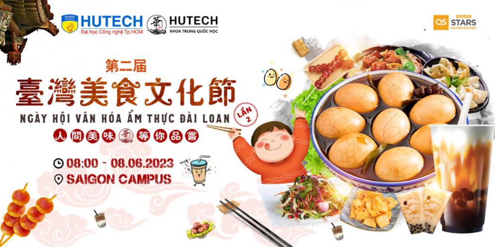 Sinh viên HUTECH sẽ được thưởng thức loạt món ngon xứ Đài vào ngày 08/6