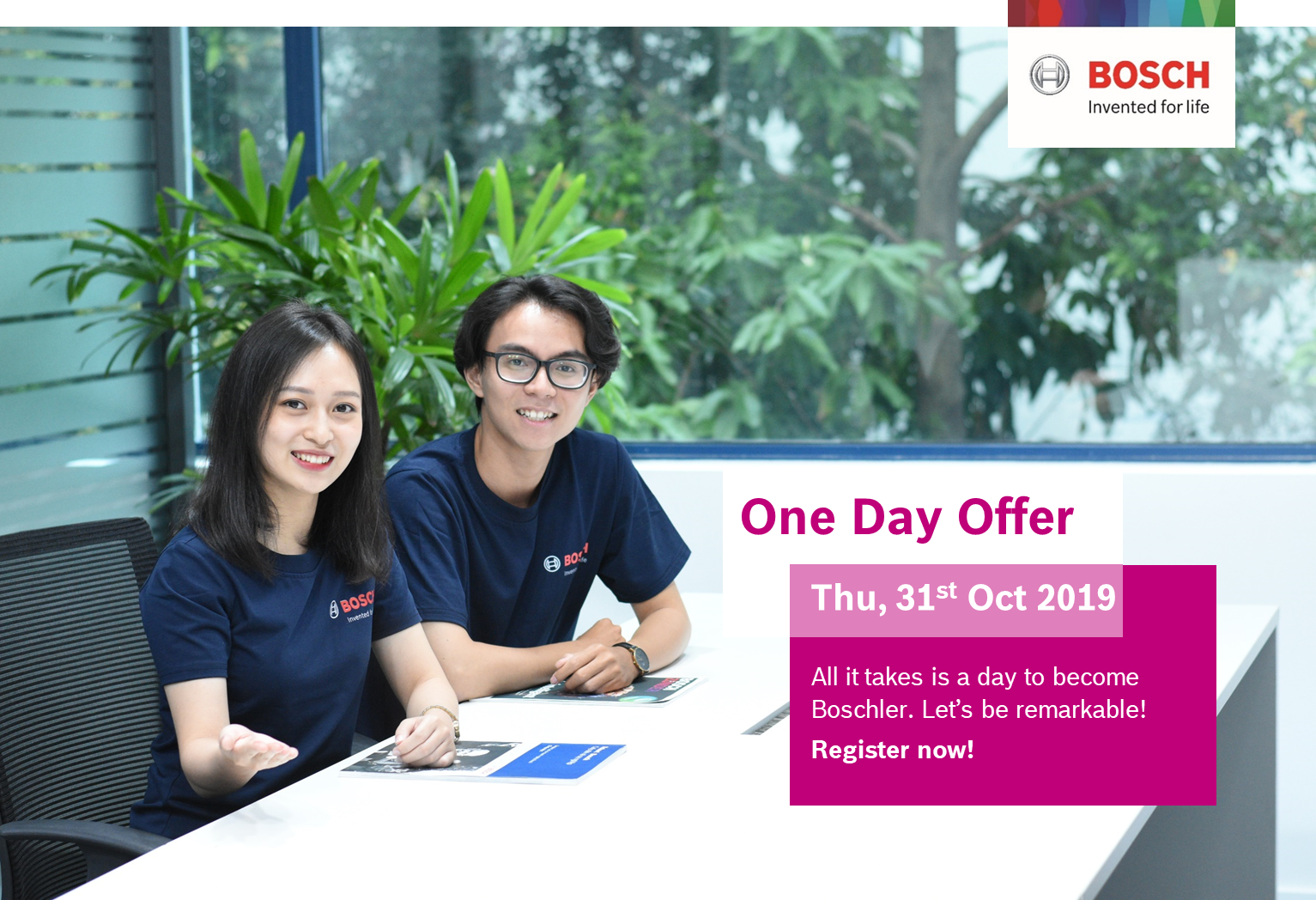 Tuyển dụng Intern và Fresher tại Bosch Engineering Vietnam - KHOA CÔNG ...